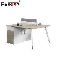 China Modern Style Design 4 Person Staff Workstation With Storage Cabinet Customizable for sale