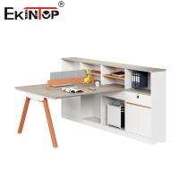 China Custom Furniture Layout Office Cubicle Office Workstation Desk 2 Person Modular for sale
