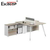 China Modern Modular Office Partition Workstation With Filing Storage Cabinet for sale