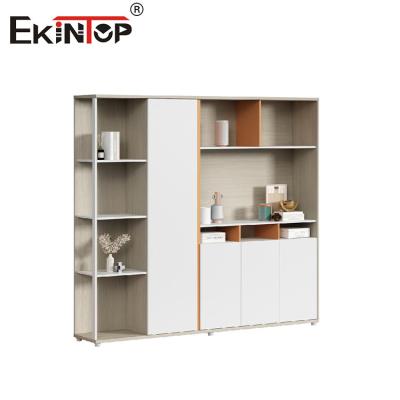 China Customizable Modern Office File Cabinet Bookshelf Bookcase Wooden Bookcase for sale