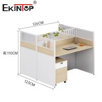 China Customizable Wooden Modern Modular Employee Workstation With Storage Cabinet for sale