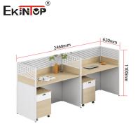 China Modular Privacy Partitioned Staff Workstation In Modern Style for sale