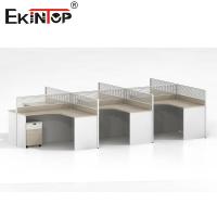 China Modern Style Employee Office Workstation Computer Desk With Storage Cabinet for sale