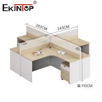 China Modern Office Furniture Design Wooden Partitions Office Cubicle Table Workstation for sale