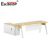 China Walnut-Colored Employee Office Desk with Modern Design Customizable for sale