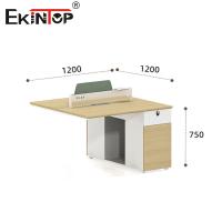 China Low-Priced Walnut-Colored Modern Style Workstation Office Furniture for sale