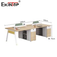 China Commercial Style 4-Person Office Workstation with Partition Screen for sale
