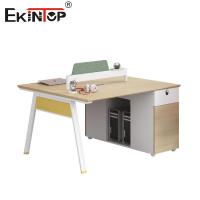 China Industrial Style Office Workstation Office Desk with Storage Cabinet for sale