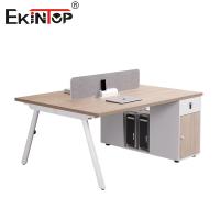 China Industrial Style Office Workstation Office Desk with Storage Cabinet for sale