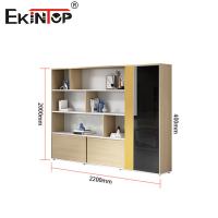 China Walnut-Colored Wooden File Cabinet Modern Style Home Office Furniture for sale