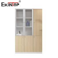 China Office Furniture Bookcase File Cabinet Wooden Material For Document Storage for sale