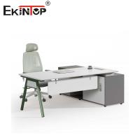 China Industrial Style Customizable Executive Office Desk With Storage Cabinet for sale