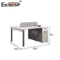 China Modern Style Workstation With Screen Divider Metal Legs Manufacturer Direct for sale