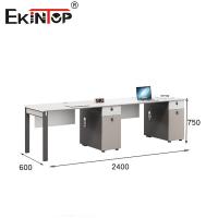 China Modular Contemporary-Style Multi-Seat Office Workstation With Privacy Screens for sale
