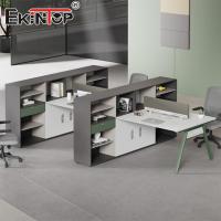China High-Quality Wooden Office Space Workstation In Modern Style With Cabinet for sale