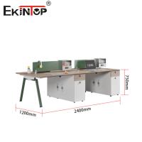 China Modular 4-6 Seater Office Desk Staff Workstation With Partitions In Modern Style for sale