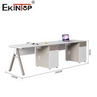 China Modern White Co-working Space Office Furniture Office Workstation Desk Table for sale