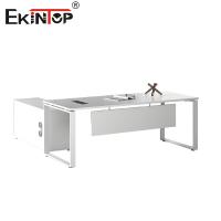 China Executive Office Desk With Metal Legs Minimalist Style Furniture for sale