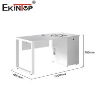 China High-Quality White Wooden Office Desk Metal Frame Office Furniture Factory for sale