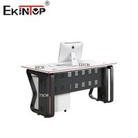 China Minimalist Style Office Furniture Office Reception Furniture White Desk for sale