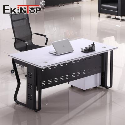 China Factory Wholesale Modern Style Wooden Office Desk Office Reception Furniture for sale