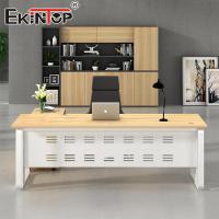 China Walnut Sturdy Wood Office Desk Manager Desk Designer Desk For Office for sale