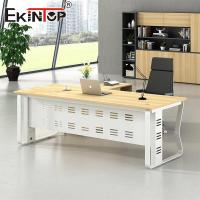 China Wooden Material Employee Office Desk Modern Style Solid Oak Desk for sale