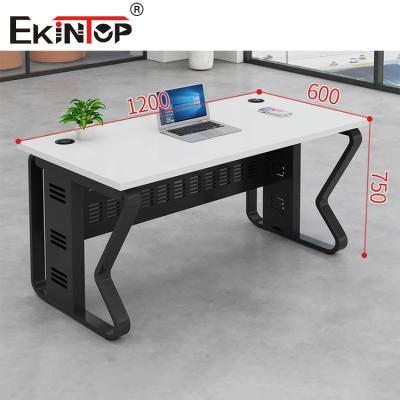 China Industrial Style Office Desk Customizable Solid Oak Desk With Cabinet for sale