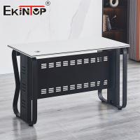 China Discounted White Executive Employee Desk Modern Style Solid Oak Desk for sale