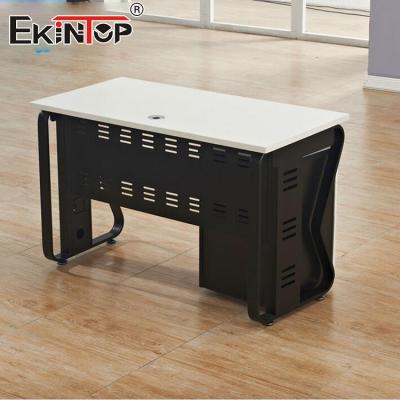 China Black Customizable Small Employee Desk Home Solid Wood Computer Desk for sale