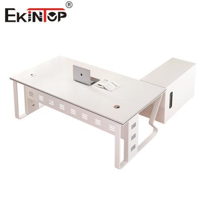 China Modern Design White Office Desk Wholesale Solid Wood Computer Desk for sale