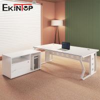 China Office Space Manager Office Table Commercial Desk Industrial Style for sale