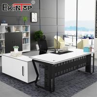 China Modern Office Desk L-Shaped Desk Customizable Wood Corner Desk for sale