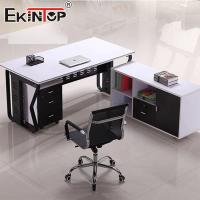 China Modern Office Desk L-Shaped Desk Customizable Wood Corner Desk for sale