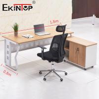 China Wholesale Office Desk Wooden Desktop Metal Frame Wood Corner Desk for sale