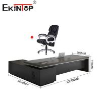 China Commercial Style Executive Desk Wooden Office Desk Large Desk with Drawers for sale