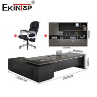 China Custom CEO Office Desks Office Space Large Desk With Drawers for sale