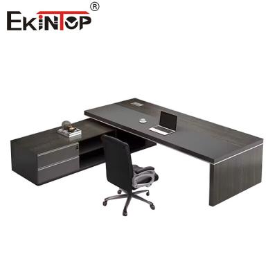 China Customizable Classic Style Manager Desk Office Table Large Desk With Drawers for sale