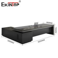 China Customizable Classic Style Manager Desk Office Table Large Desk With Drawers for sale
