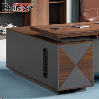 China Classic Style Walnut Executive Office Desk Large Desk With Drawers for sale