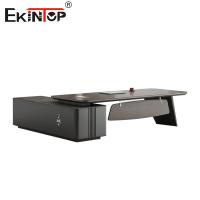 China Commercial Style Brown Office Desk Furniture Bespoke Desk for sale