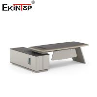 China L-shaped Office Desk with Storage Cabinet Modern Design Bespoke Desk for sale