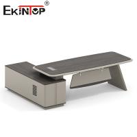 China L-shaped Office Desk with Storage Cabinet Modern Design Bespoke Desk for sale