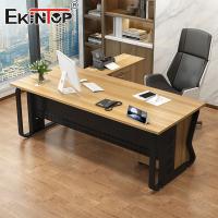China Discounted Price Modern Design Walnut Office Desk Bespoke Desk for sale