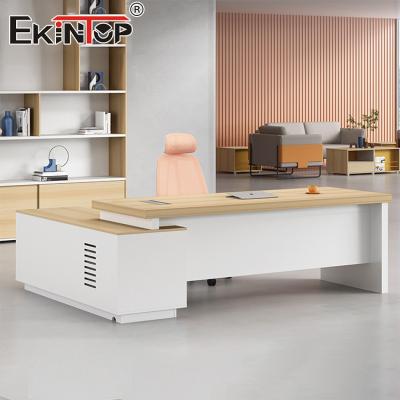 China Custom Modern Style Walnut Wooden Office Desk Table All Modern Desk for sale