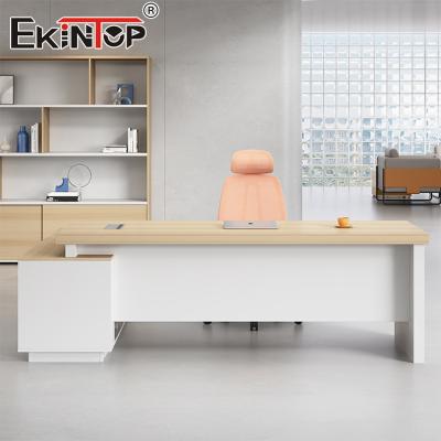 China L-shaped Solid Wood Style Office Desk All Modern Desk Customization Office Space for sale