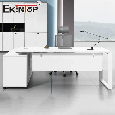 China Wooden White Commercial Style Office Desk Meeting Table All Modern Desk for sale