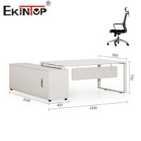 China Custom White Office Desk with Special Design Minimalist Style All Modern Desk for sale
