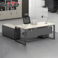 China Walnut Industrial Style Manager Office Desk General Commercial Furniture for sale