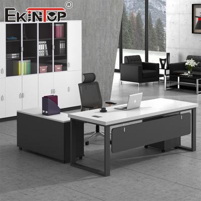 China Customization L-Shaped Executive Office Desk for Modern Workspaces for sale
